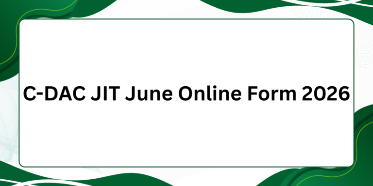 C-DAC June Online Form 2026: Apply Online, Last Date June 23 ...